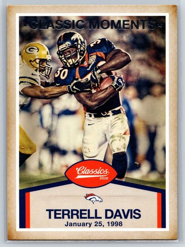 2016 Panini Classics Terrell Davis Classic Moments Insert Denver ...