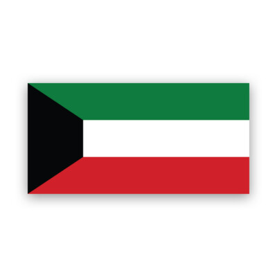 Kuwaiti Flag Sticker Decal - Weatherproof - kuwait kwt kw | eBay