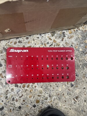 Snap On Tools Torx Chart Ex Dealer Prop SPP924 | eBay