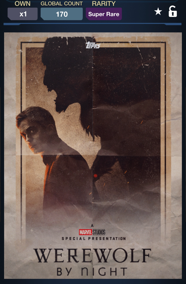 Topps Marvel Collect! 2022 Werewolf by Night Posters SUPER RARE SET ...
