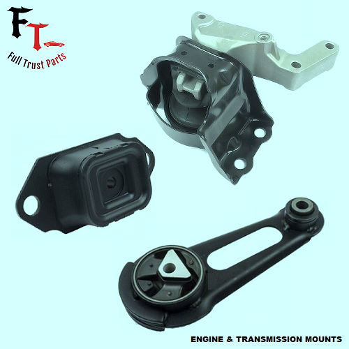 SET OF 3 ENGINE & TRANSMISSION MOUNTS -- FITS: 2015-2018 NISSAN MICRA ...