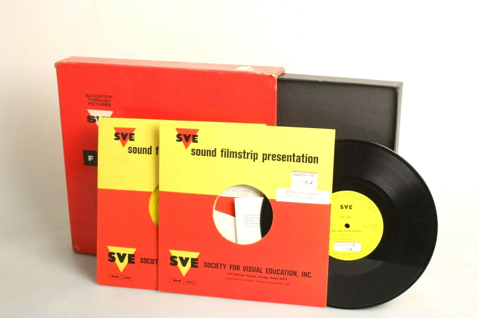 SVE Society for Visual Education Various Holiday Filmstrips and Records ...