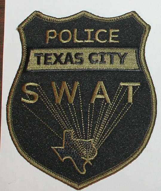 TEXAS CITY POLICE DEPT SWAT TX Tex PD Tactical Green OD patch | eBay