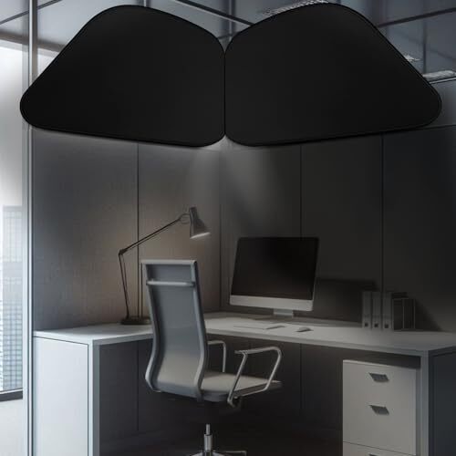 Oversize Foldable Office Cubicle and Desk Shade, Portable Cubicle Light ...