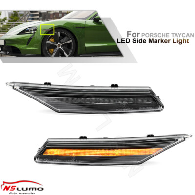LED Amber Side Marker Indicator Turn Signal Light For 2020+ Porsche ...