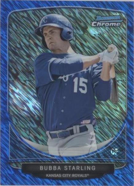 2013 Bowman - Cream of the Crop Chrome Mini Refractor Bubba Starling # ...