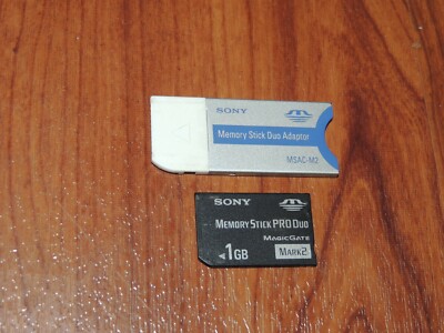 OEM Genuine Sony 1GB Memory Stick PRO Duo MagicGate MS-MT1G - Made in ...