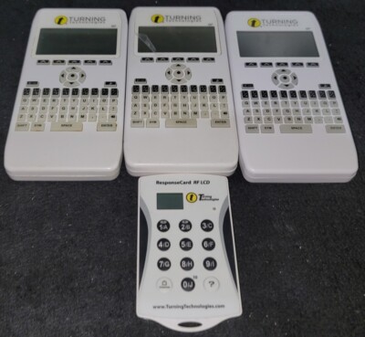 Lot of 3 Turning Technologies QT RCQR-01 Response Remote Clicker B | eBay
