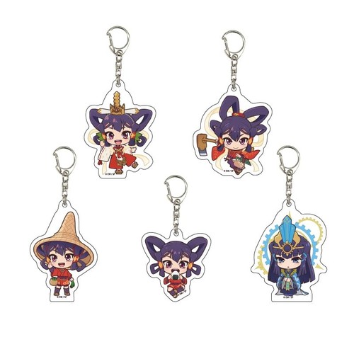 Sakuna: Of Rice and Ruin 01 Acrylic keychain BOX [all 5 sets (Full set ...