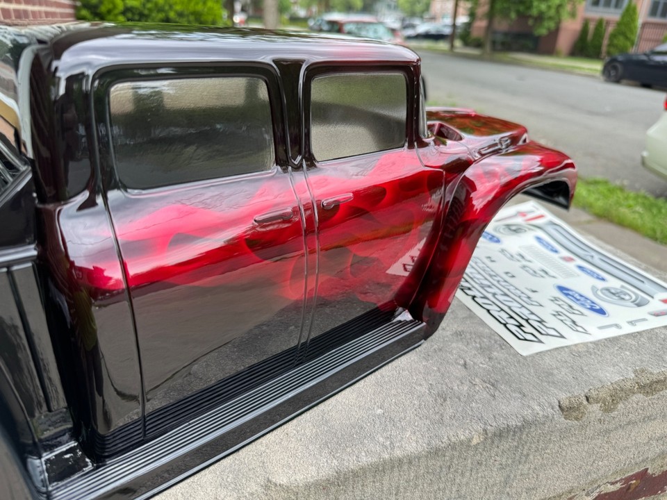 CUSTOM PAINTED RC BODY, XMAXX, X-MAXX, X MAXX, CANDY CHROME FLAMES | eBay