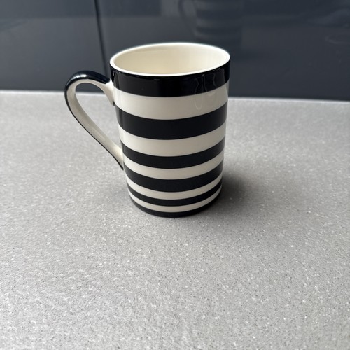 Whittard Of Chelsea Cream Black Stripe Hand painted Mug Vgc | eBay UK