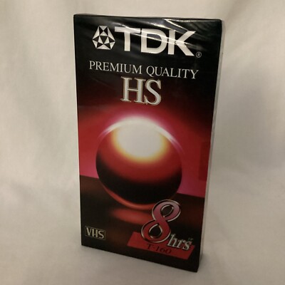 New TDK Premium Quality HS 8-Hours T-160 VHS - NEW/SEALED | eBay