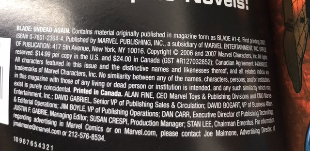 Blade: Undead Again (Marvel, 2007) for sale online | eBay