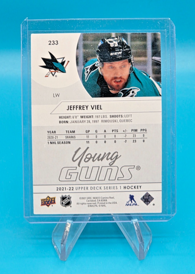 2021-22 Upper Deck Young Guns Jeffrey Viel RC #233 Rookie Card | eBay