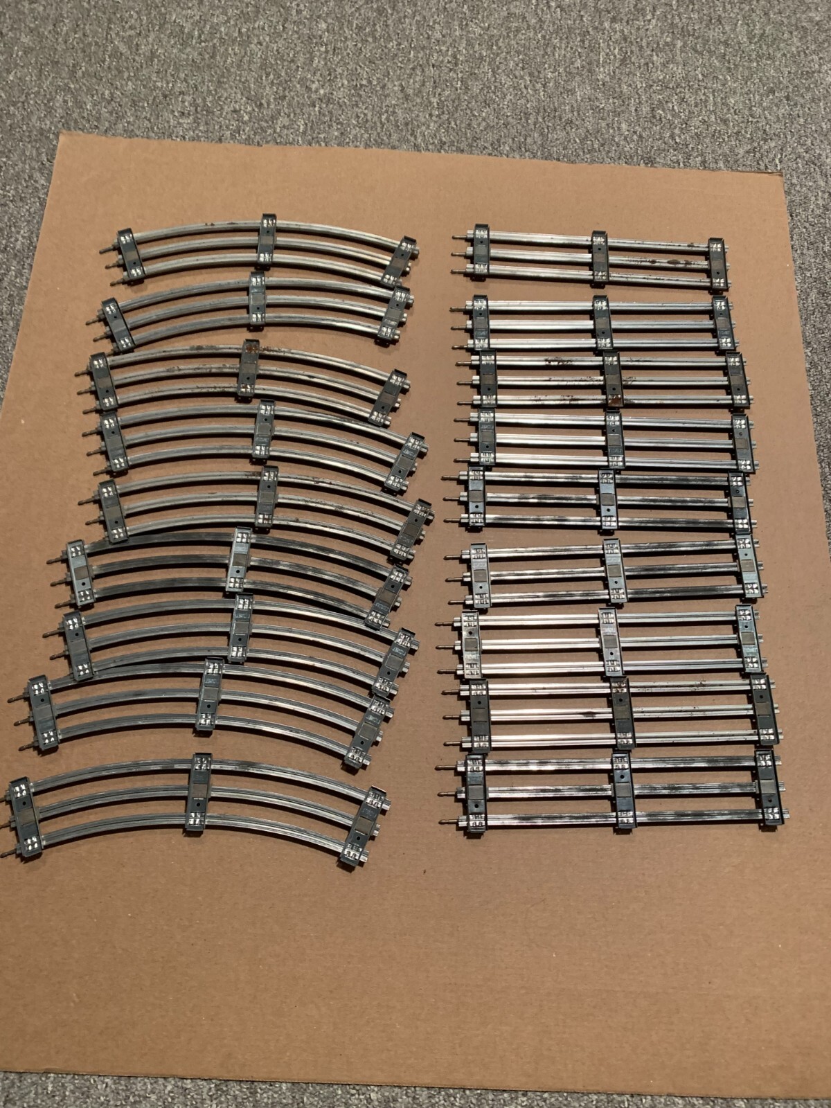 LOT 18 PCS Vintage Lionel O Gauge 3 Rail Train Model Railroad Track L6 ...