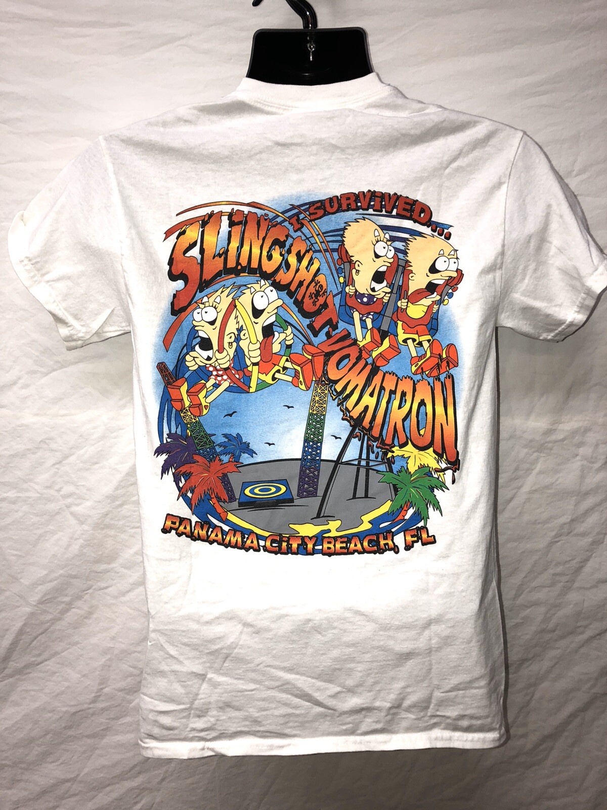 I Survived Slingshot Vomatron Old Town Kissimmee FL Mens S White T ...