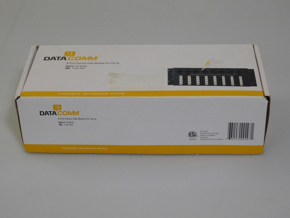 DataComm Electronics 70-0030 8 Port Passive Data Module for Cat 5e | eBay