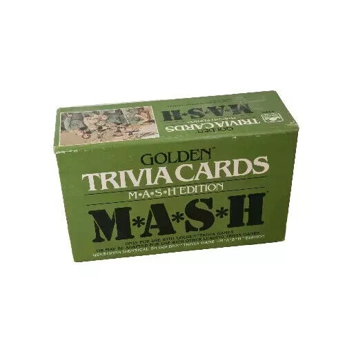 Mash Edition Golden Trivia Cards Games 1984 Vintage 100% Complete ...