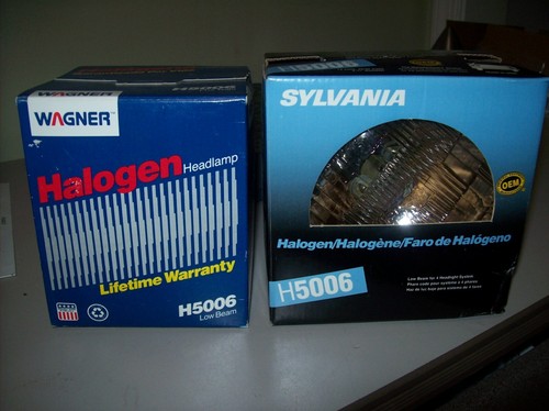 (2)-LOW BEAM H5006 HOLOGEN Sealed Beam Headlight 1-SYLVANIA/1 WAGNER | eBay