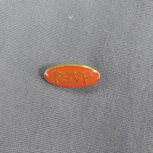 RSVP Small Orange Gold Lapel Hat Jacket Pin | eBay