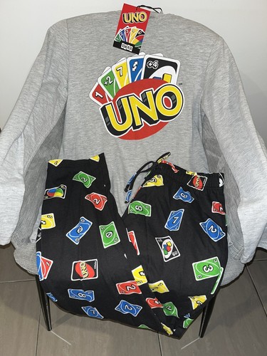 UNO Adult Unisex Large (L) Winter Long Pants Pjs Pyjamas Board Games ...