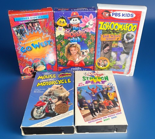 Kids VHS Lot Of 5 Obscure HTF Retro Kid Shows, The Huggabug Club ...