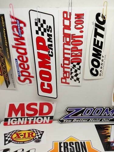 Lot of 19 Racing Decals Contingency Stickers NHRA NASCAR Outlaw Stock ...