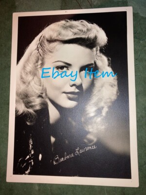 Barbara Lawrance American Model Actress Vintage 1951 Original ...