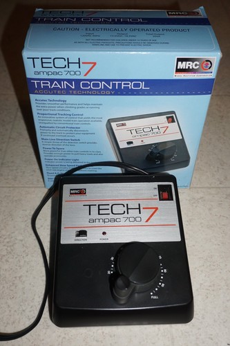 MRC Tech 7 Ampac 700 Power Pack 1276 Train Control HO N, O Scale DC L2 ...