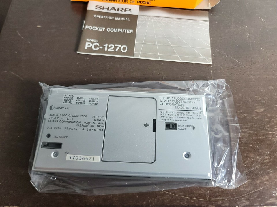 Sharp Pocket Computer PC-1270 new NOS | eBay
