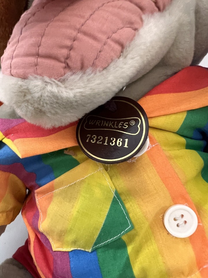 Talking Wrinkles Dog Electronic Puppet Vintage 1986 with Bone & Box ...