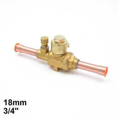 Valvola a sfera 18 mm con presa di servizio - 3/4'' biflusso in rame | eBay