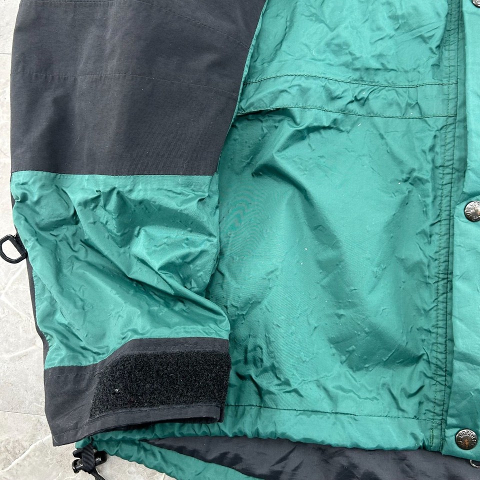 90s Vintage The North Face Mountain Jacket Mens Large Gore Tex Green ...