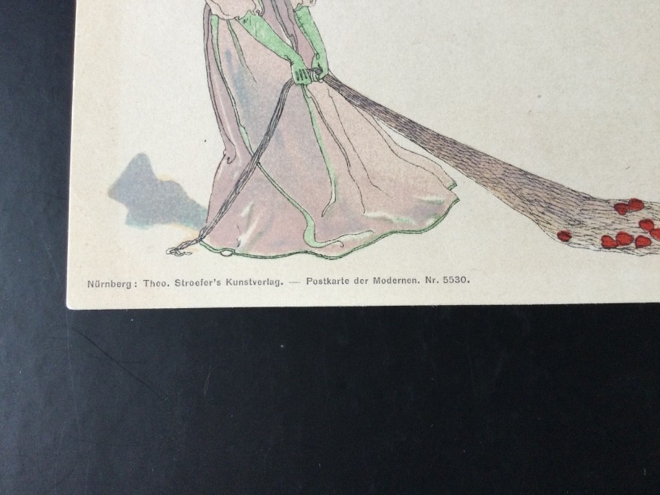 Raphael Kirchner, Coeur Dame - Heart Lady C.1-6b Theo. Stroefer's 5530 ...