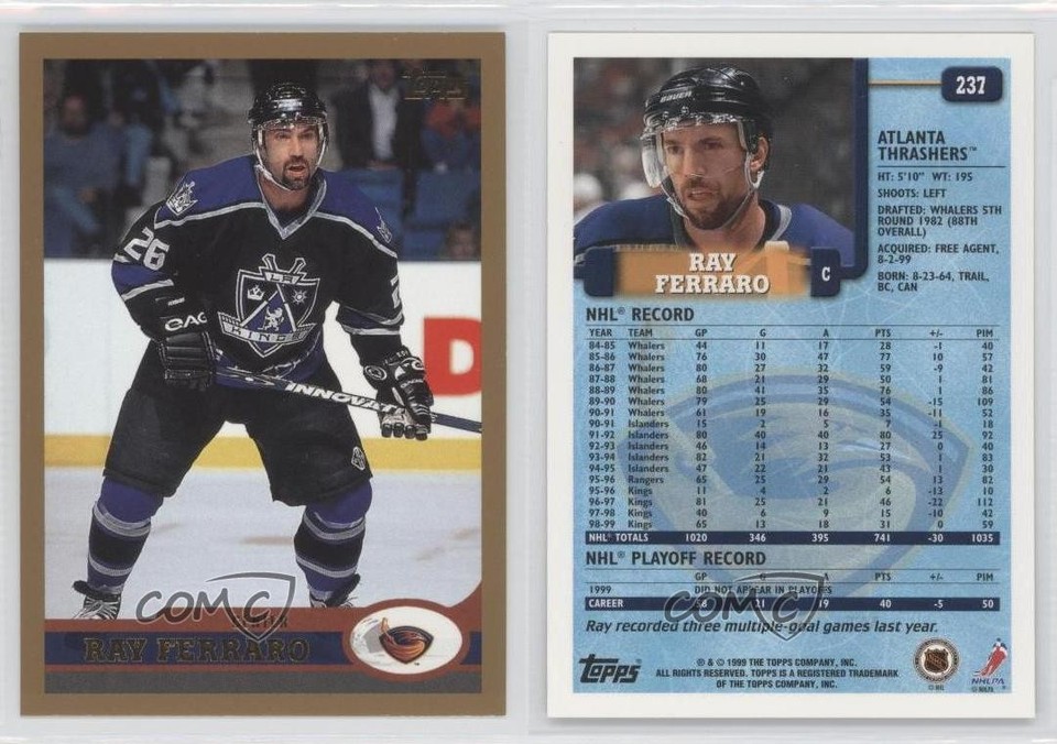 1999-00 Topps Ray Ferraro #237 0a0 | eBay UK