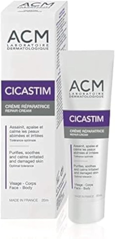 ACM Cicastim Purifying,Soothing & Repairing Facial&Body Cream Damaged ...