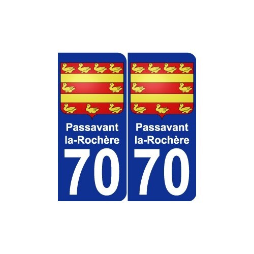 70 Passavant-la-Rochère blason autocollant plaque stickers ville | eBay
