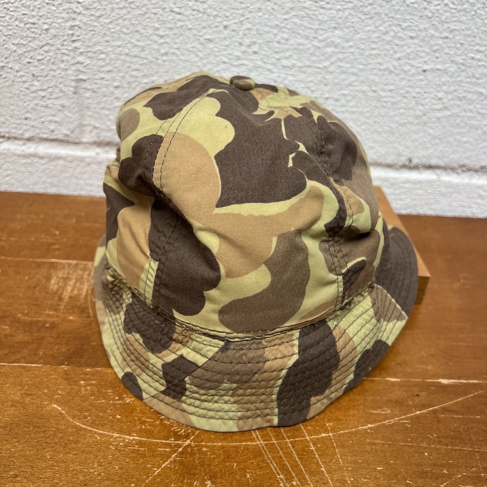 Vintage Original Jones Water Repellent Hat Cap Bucket Camo Made in USA ...