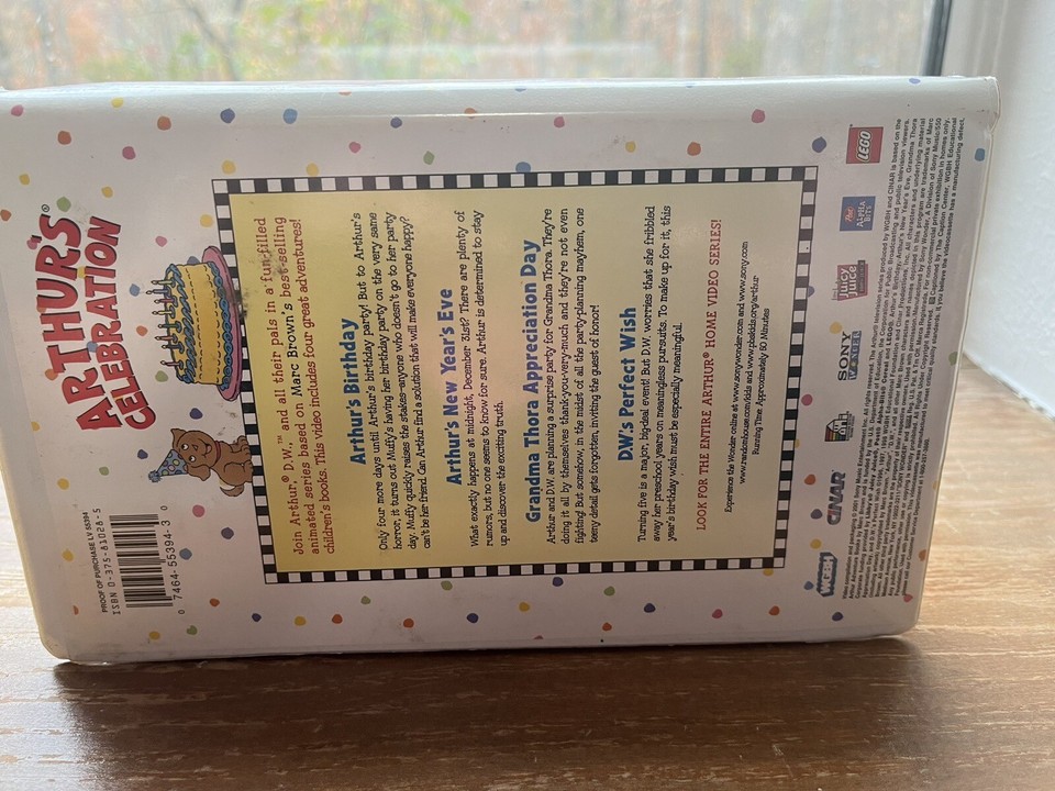 Arthur - Arthurs Celebration (VHS, 2001)/Clam Shell Case 74645539430| eBay