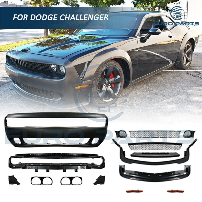 Fit 2008-2014 Dodge Challenger Front Bumper Cover Conversion With ...