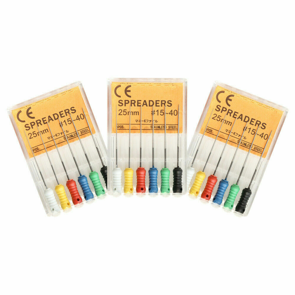 1* Dental Spreaders 25mm #15-40 Endodontic File Root Canal Needles 6 ...