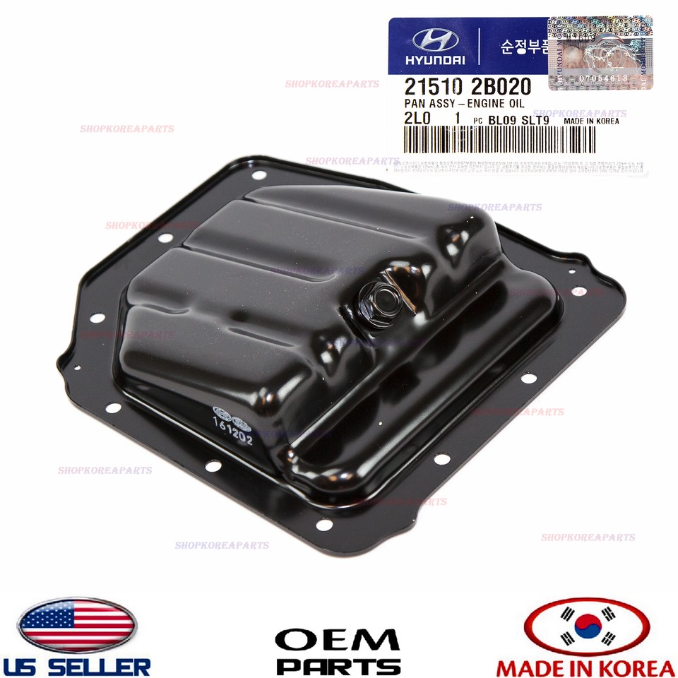 ENGINE OIL PAN GENUINE HYUNDAI ACCENT VELOSTER KIA RIO SOUL 215102B040 ...