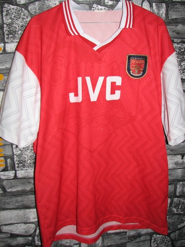 Vintage Arsenal JVC football soccer jersey shirt trikot maillot '90s | eBay