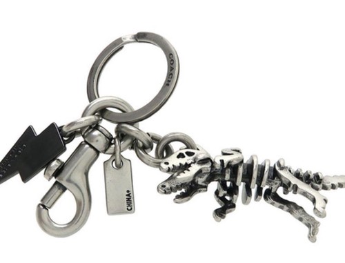 Coach Rexy Dinosaur Keychain Bag Charm Key Ring Silver Used | eBay