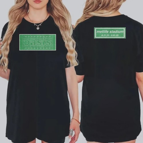 Oasis New York City 2025 Merch Tee At Metlife Stadium T-Shirt, Gift for ...
