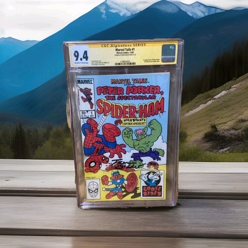1983 MARVEL SPIDER MAN MARVEL TAILS #1 CGC 9.4 AUTOGRAPH By TOM DEFALCO ...