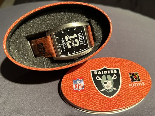 VINTAGE KEN STABLER "SNAKE" OAKLAND RAIDERS NFL WATCH WITH COLLECTOR ...