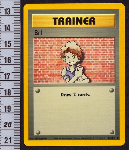 Bill 1999 WotC US Pokemon Base Set Unlimited 1999 91/102 Common English ...