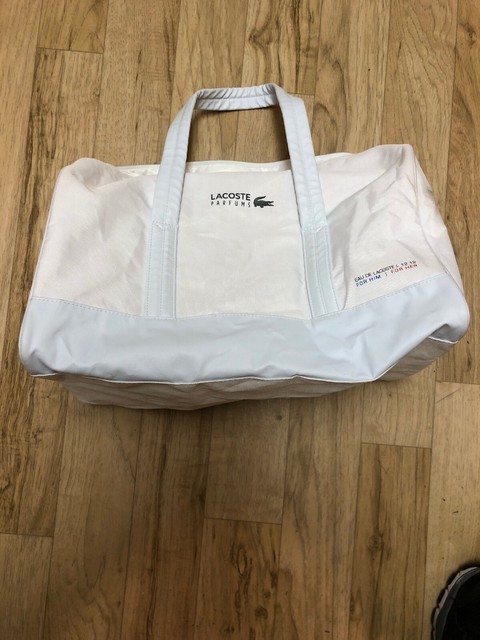 Lacoste Parfums Lacoste L.12.12 Energized White Duffle Gym Sport Bag ...