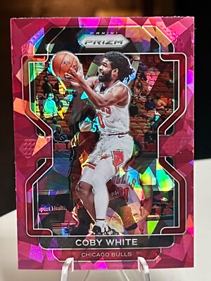 2021-22 Panini Prizm Basketball COBY WHITE Pink Cracked Ice #143 ...